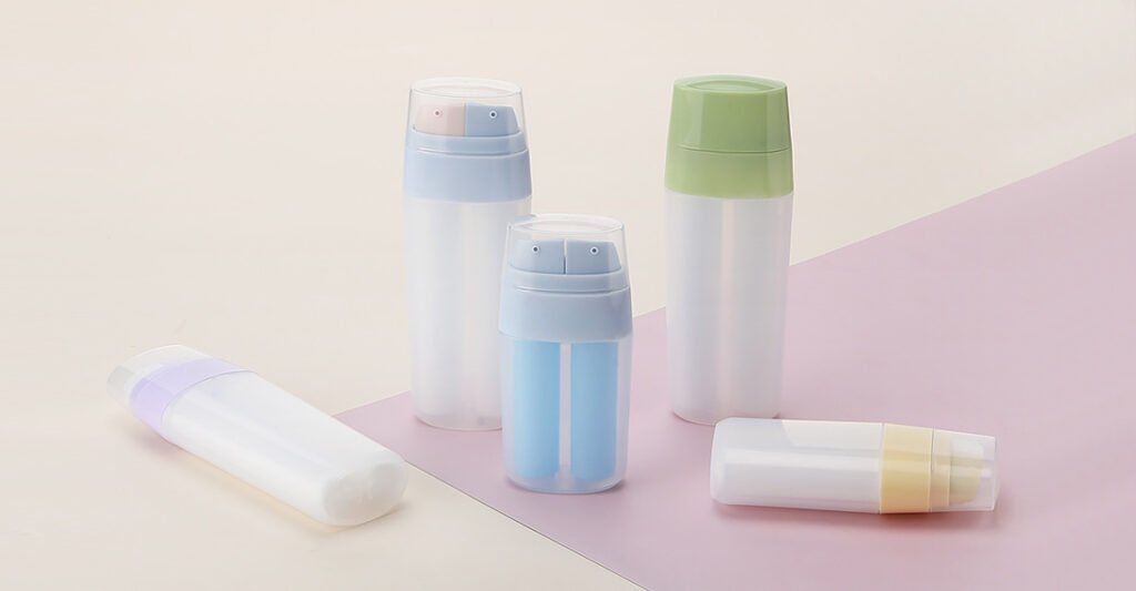 Dual Chamber Lotion Bottle - Amazing cosmetic packaging